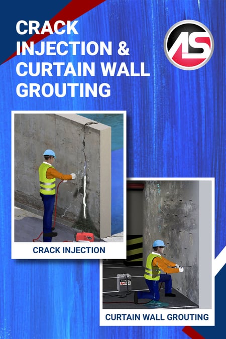 Sealing Leaks Crack Injection And Curtain Wall Grouting